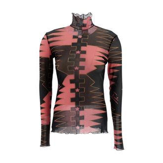 Pucci Haut en tulle &agrave; col montant - Femme - Tops - Multicolore - Taille: 40 FR