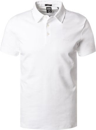 HUGO BOSS Herren Polo-Shirt weiß Slim Fit