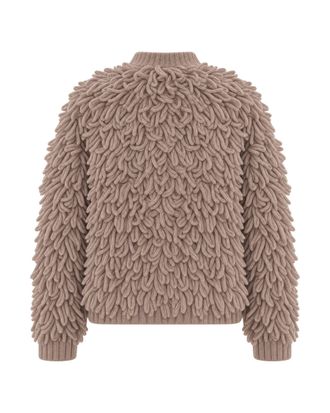 Liu Jo Fur-Knit Jacket - Beige