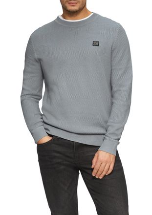 s.Oliver Pullover mit Logo-Patch