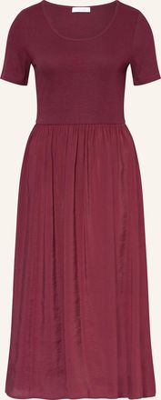 Rich & Royal Kleid Im Materialmix rot
