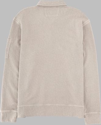 C.P. Company Polo-Collar Zip Sweatshirt - Dove