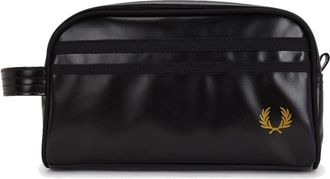 Fred Perry unisex, Sacs, Noir, Taille: ONE Size Sac de toilette en polyester enduit
