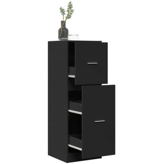 vidaXL vidaXL Armoire dapothicaire noir 40x41x118 cm bois ding&eacute;nierie