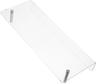 Cabilock Transparente Schwebende Wandregal B&uuml;cherhalter aus Acryl Modernes Wandmontiertes Buch Magazinregal Gro&szlig;er Stauraum f&uuml;r B&uuml;ro Wohnzimmer Ausstellungsfl&auml;