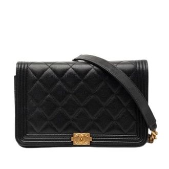Chanel Pre-owned Boy Wallet on Chain - Femme - Pre-owned - Noir - Taille: ONE Size