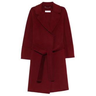 Max Mara Femme, Manteaux, Rouge, Taille: 38 FR Arona Belted Coat