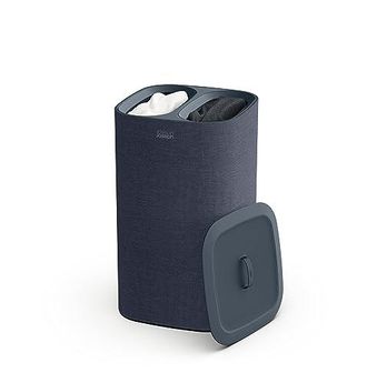 Joseph Joseph Tota Panier de séparation du linge de 60 litres avec couvercle, 2 sacs de lavage amovibles avec poignées - Carbon Black