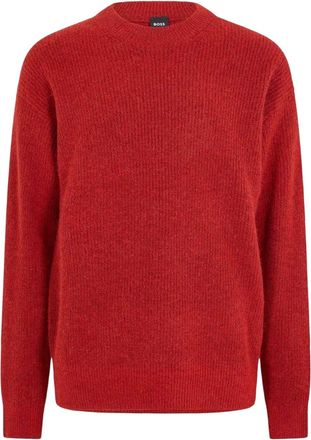 HUGO BOSS Pullover Top f&uuml;r Herren, Rundhalsausschnitt (Rot)