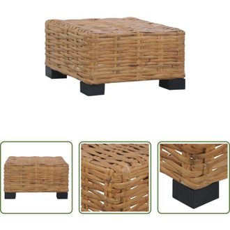 vidaXL Rattan Couchtisch - Couchtisch 47x47x28 cm Rattan Natur