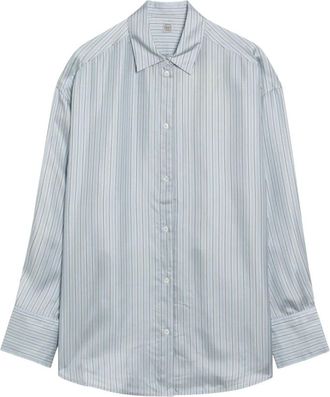 Toteme Femme, Blouses et Chemises, Multicolore, Taille: 40 FR Oversized Striped Shirt