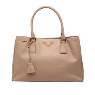 Prada Sac cabas Galleria Pre-owned - Femme - Pre-owned - Beige - Taille: ONE Size