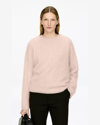 Arket Pullover Aus Reinem Geb&uuml;rstetem Kaschmir -Beige