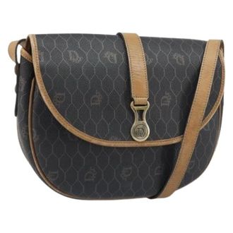 Dior Sac &agrave; bandouli&egrave;re vintage en plastique Pre-owned - Femme - Pre-owned - Noir - Taille: ONE Size