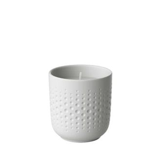 Villeroy & Boch Manufacture Collier Blanc Bougie Parfum&eacute;e Perle Sparkle 8,5 X 8,5 X 9 Cm, Porcelaine Premium, Dur&eacute;e De Combustion De 40 H