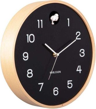 Karlsson Horloge en bois de bouleau Natural Cuckoo
