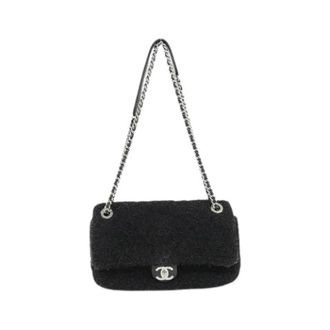 Chanel Pre-owned Strick Umh&auml;ngetasche - - Pre-owned - Damen - Schwarzk - ONE SIZE