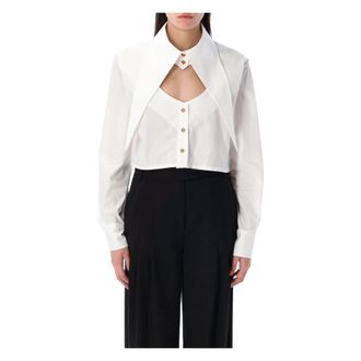Vivienne Westwood Femme, Blouses et Chemises, Blanc, Taille: 36 FR Chemise Coeur D&eacute;coup&eacute;