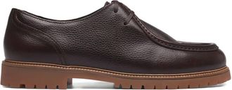 Les Deux chaussures en cuir à lacets - Marron