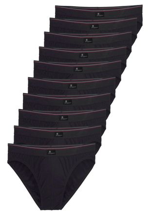 Le Jogger Herren Slips 10er Spar Pack, Unterhosen, Baumwolle, Schl&uuml;pfer 323440 (7, farb-Set)