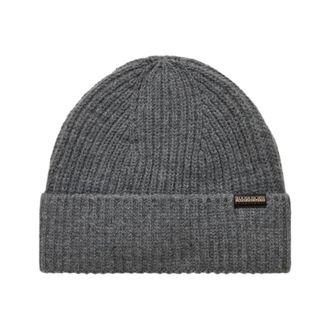 Napapijri Homme, Accessoires, Gris, Taille: ONE Size Acrylic Knit Cap