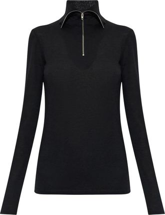 Jil Sander Pull &agrave; col roul&eacute; - Femme - Pulls - Noir - Taille: 38 FR