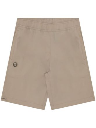 Aape By A Bathing Ape short Moonface à patch logo - Tons neutres