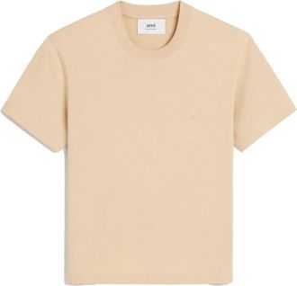 Ami Homme, Tops, Beige, Taille: L T-shirt en relief en beige