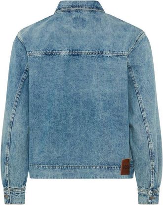 HUGO BOSS Jeansjacke LUNEY BO Rei&szlig;verschluss, Regular Fit, Stretch-Denim