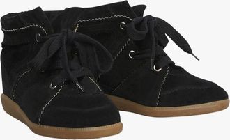 Isabel Marant Baskets compens&eacute;es Bobby en cuir
