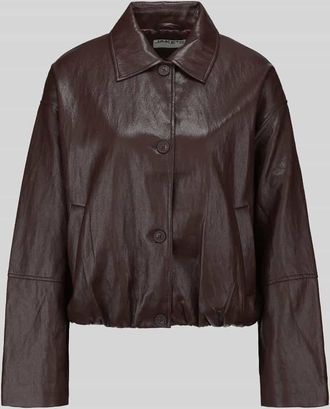 Jake*s Casual Regular Fit Kunstlederjacke mit &uuml;berschnittenen Schultern