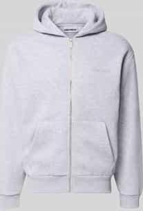 Review Regular Fit Sweatjacke aus Baumwoll-Mix