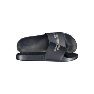 Tommy Hilfiger Logo-Embroidered Polyurethane Slipper - Blue