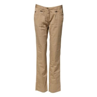 Plein Sud Gerade Chino-Hose aus Baumwoll-Stretch - - Trousers - Damen - Beige - XS