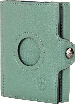 Von Heesen Airtag Slim Wallet mit RFID-Schutz - Airtag Portmonee Herren klein aus echtem Leder - Mini Geldb&ouml;rse - Kreditkartenetui Kartenetui - Portemonnaie Geld