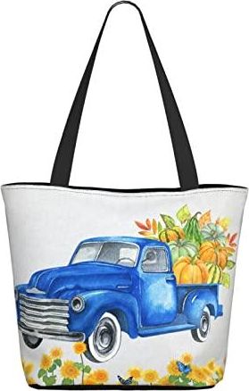 AOOEDM Sac &agrave; provisions pour dames de camion de citrouille de tournesol 13x11x7in.Le cadeau parfait de la Saint-Valentin.Cest de la Saint-Valentin pour maman