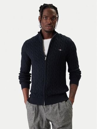 GANT Strickjacke 8050604 Dunkelblau Slim Fit