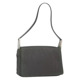 Prada Pre-owned Nylon Schultertasche - - Pre-owned - Damen - Grau - ONE SIZE