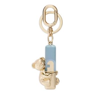 Furla Femme, Accessoires, Bleu, Taille: ONE Size Porte-cl&eacute;s Iride Crystal Bear Hug