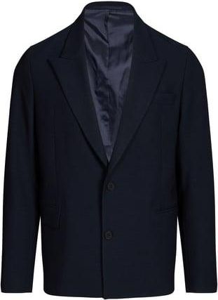 Saison 1865 Veste de costume droite unie en laine vierge