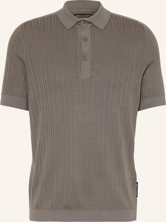 Marc O'Polo Marc Opolo Strick-Poloshirt grau
