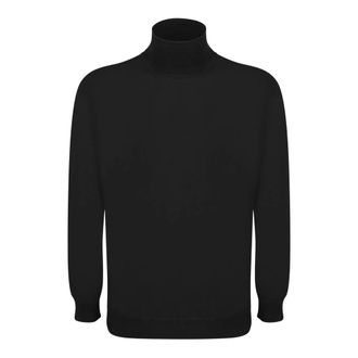 Dell'Oglio Homme, Pulls, Noir, Taille: M Pull Col Roul&eacute; en Cachemire
