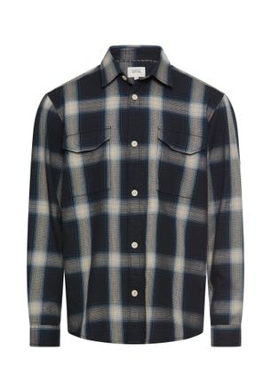 Camel Active Herren Langarm Hemd aus Reiner Baumwolle Navyblau, Menswear-XXL