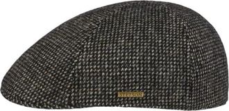 Stetson Casquette Texas Edenton Wool Homme - Made in The EU Gavroche avec Visiere, Visiere Automne-Hiver Automne Hiver - M (56-57 cm) Noir