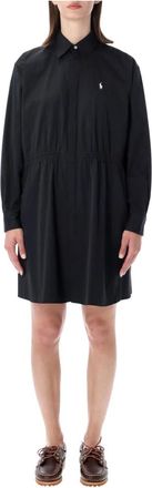 Polo Ralph Lauren Cotton Drawcord Shirtdress - - Dresses - Damen - Schwarzk - S