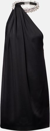 Stella McCartney Minikleid aus Satin mit Zierperlen