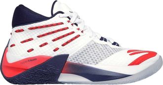 Skechers Basketball Schuhe f&uuml;r Herren, Netzmaterial (Wei&szlig;/Rot)