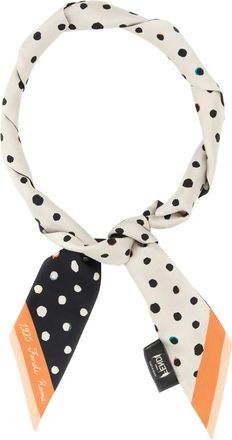 Fendi polka-dot silk scarf - Nude