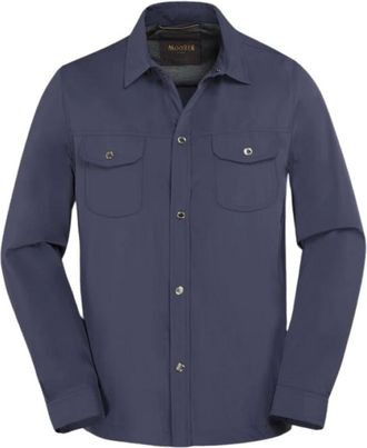 Moorer Homme, Vestes, Bleu, Taille: M Atlas-KN Veste chemise