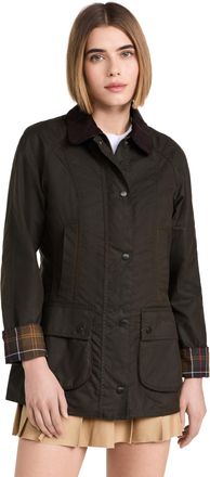 Barbour Classic Beadnell Ladies Wax Jacket Olive UK10 EU36 US6
